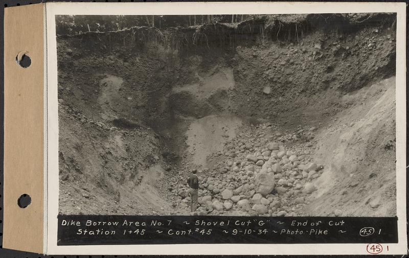 Contract No. 45, Exploration by Shovel Cuts of Borrow Areas for Main ...
