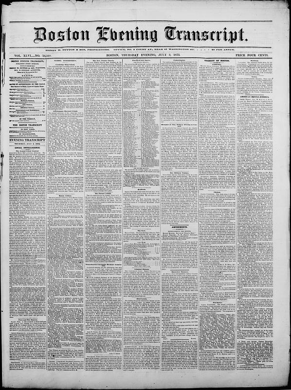 Boston Evening Transcript - Digital Commonwealth
