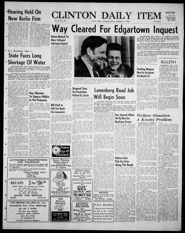 Clinton Daily Item. December 11, 1969 - Digital Commonwealth