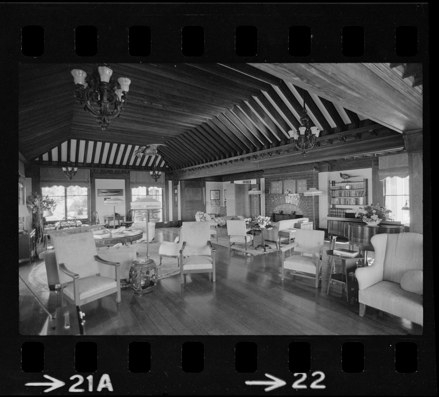 Deck Room in Hammersmith Farm, the Auchincloss estate in Newport, R.I ...
