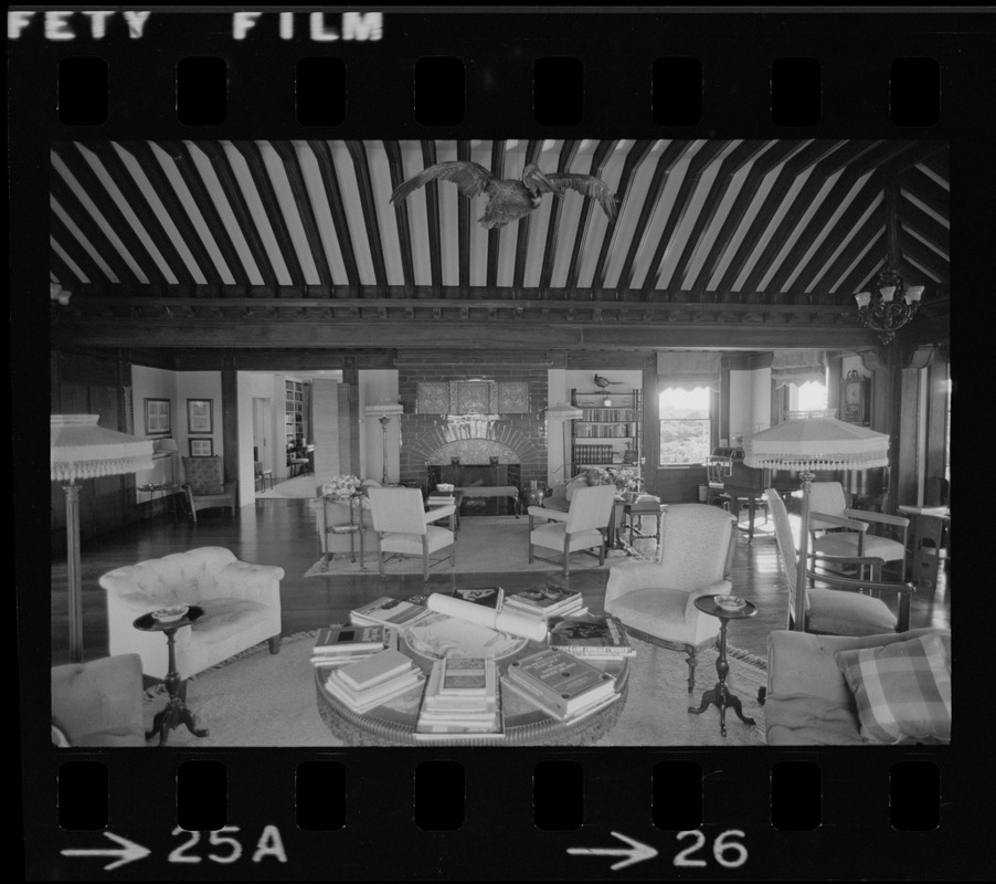 Deck Room in Hammersmith Farm, the Auchincloss estate in Newport, R.I ...
