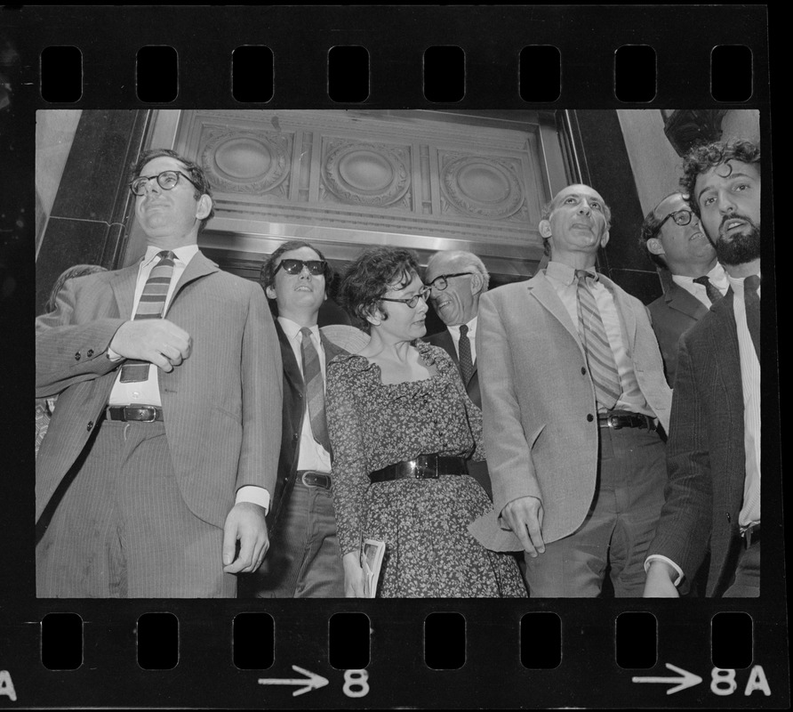 Marcus Raskin, left, Harvard graduate student Michael Ferber, center ...