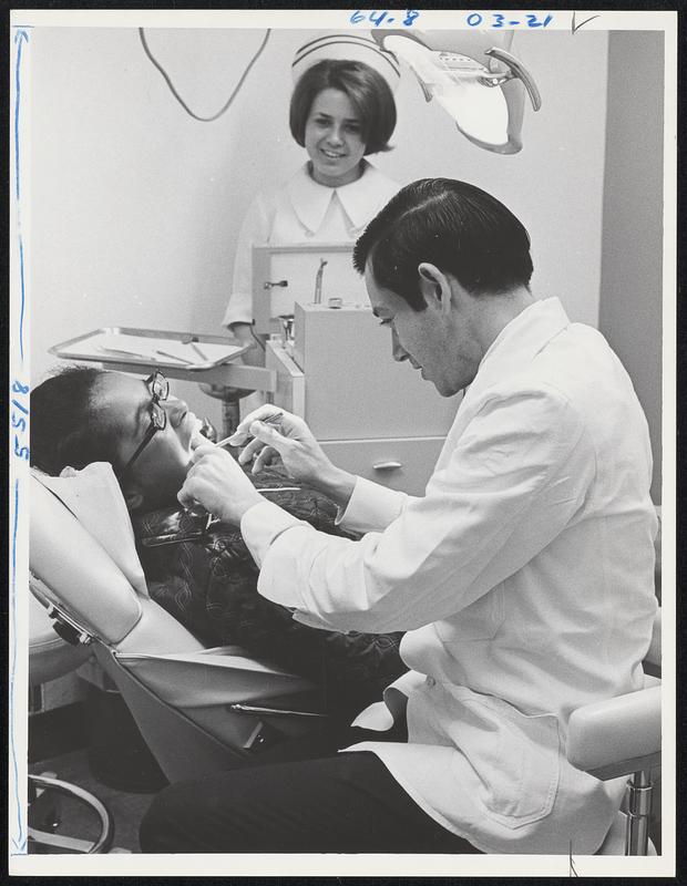 Dr. Herbert Dorris, Nurse Janet Grenda C.D.A. Patient Robin Greenberg ...