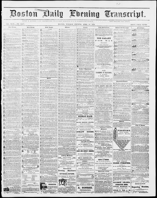 Boston Daily Evening Transcript - Digital Commonwealth