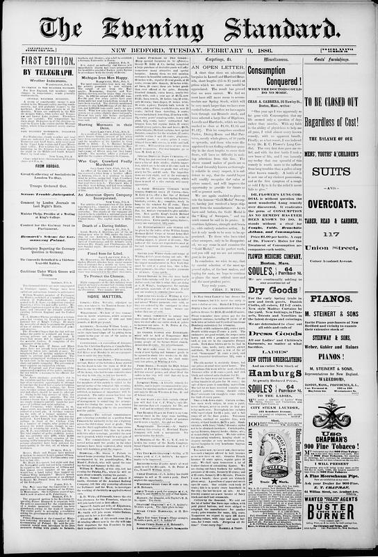 Evening Standard. February 09, 1886 - Digital Commonwealth