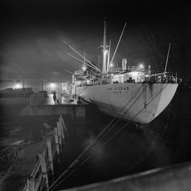 Jewish Ship Mar Gilead of Haifa, State Pier, New Bedford - Digital ...