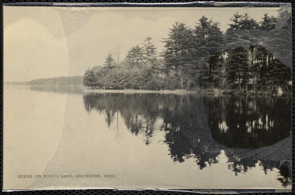 Scene on Mystic Lake, Arlington, Mass. - Digital Commonwealth