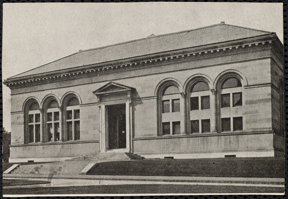 Robbins Library, Arlington, Mass. - Digital Commonwealth