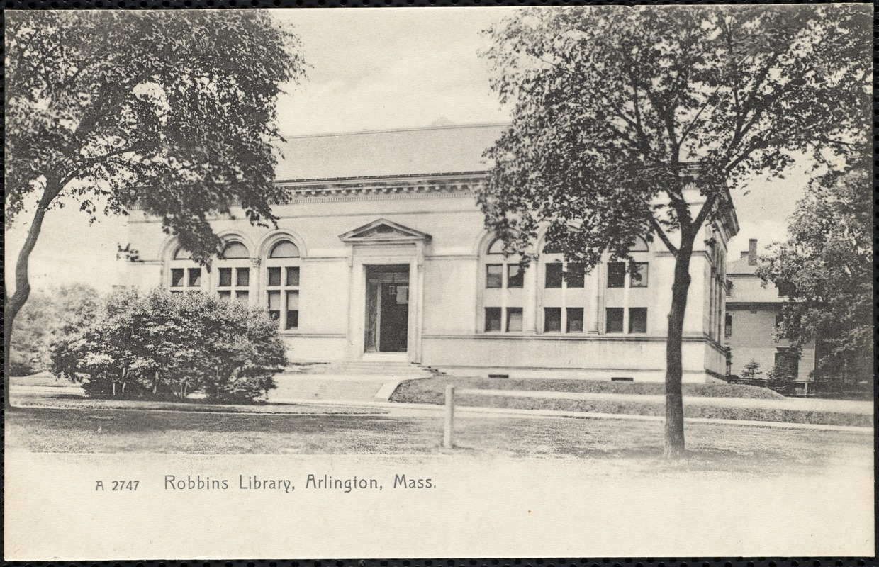 Robbins Library, Arlington, Mass. - Digital Commonwealth