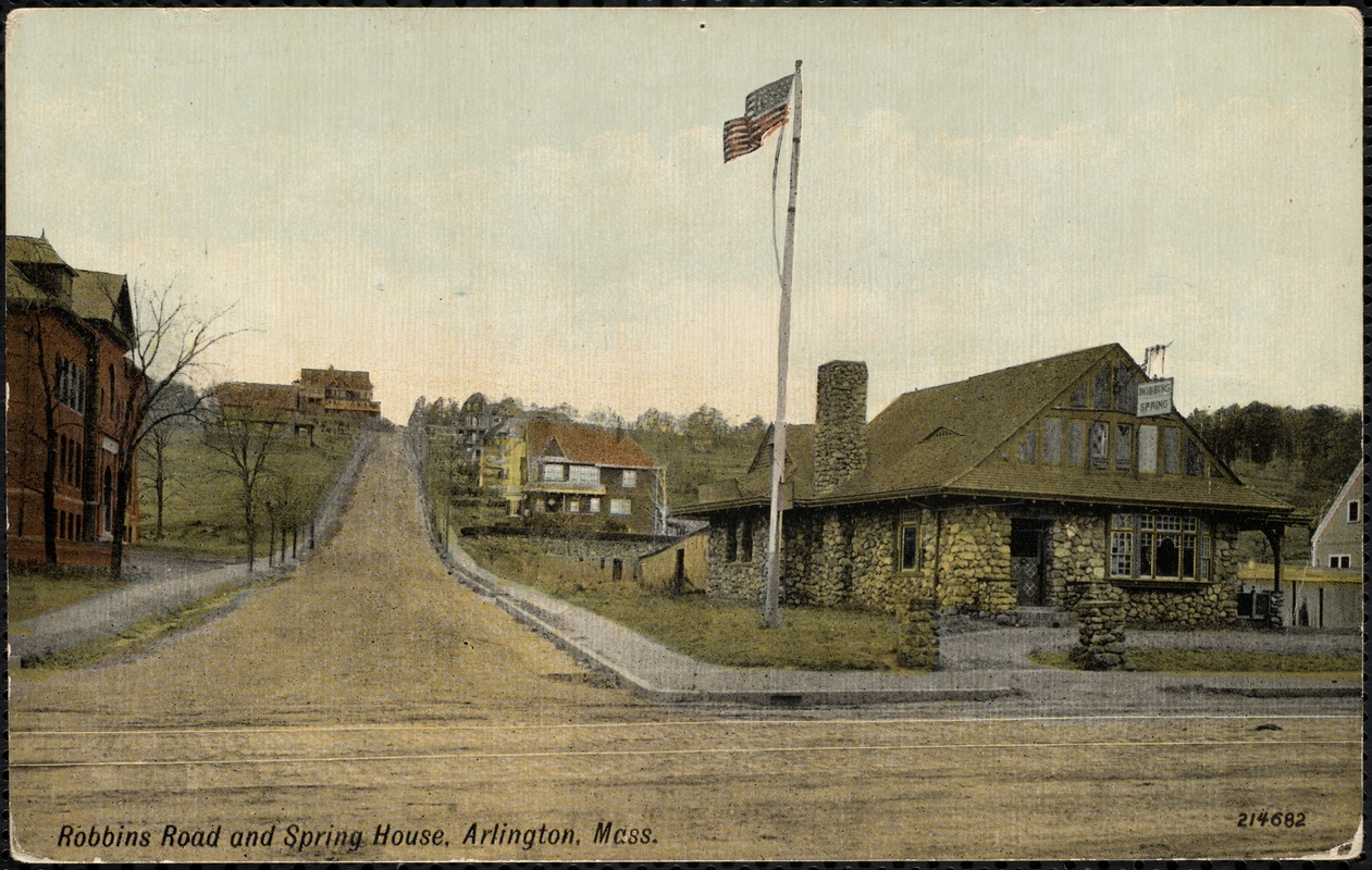 Robbins Road and Spring House, Arlington, Mass. - Digital Commonwealth