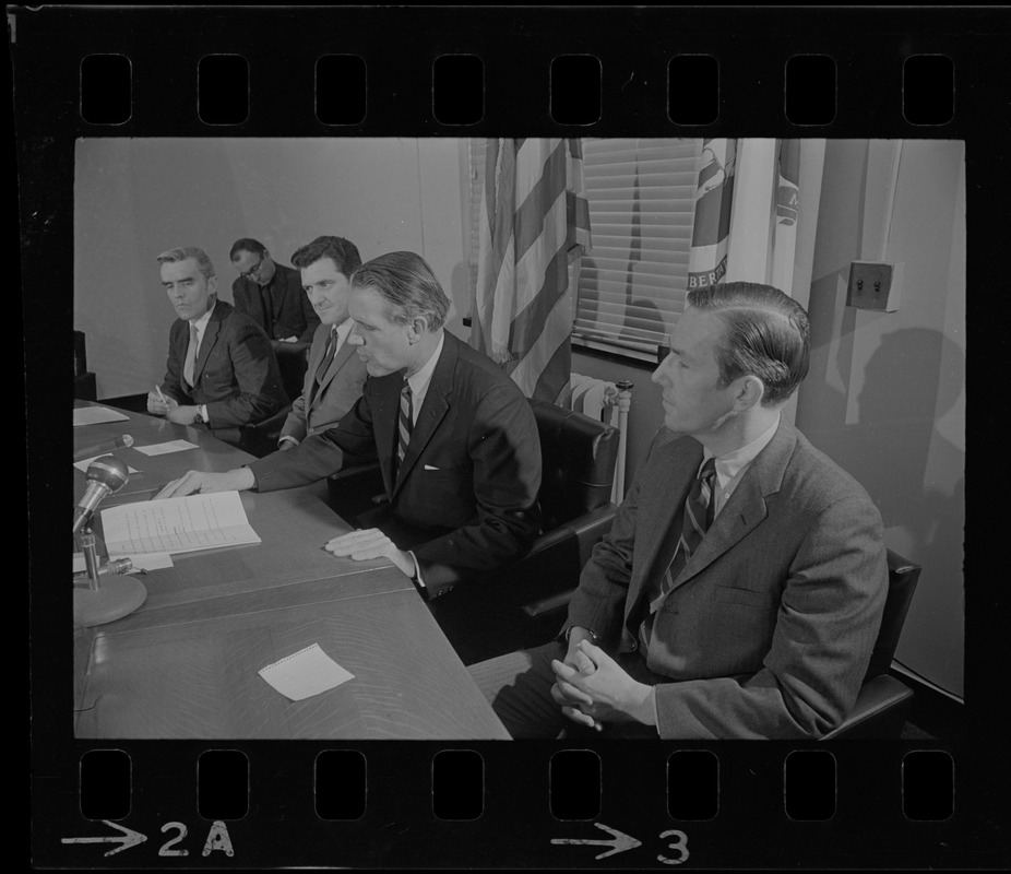 Jack Flannery, Robert L. Yasi, Lt. Gov. Francis Sargent, and Donald R ...