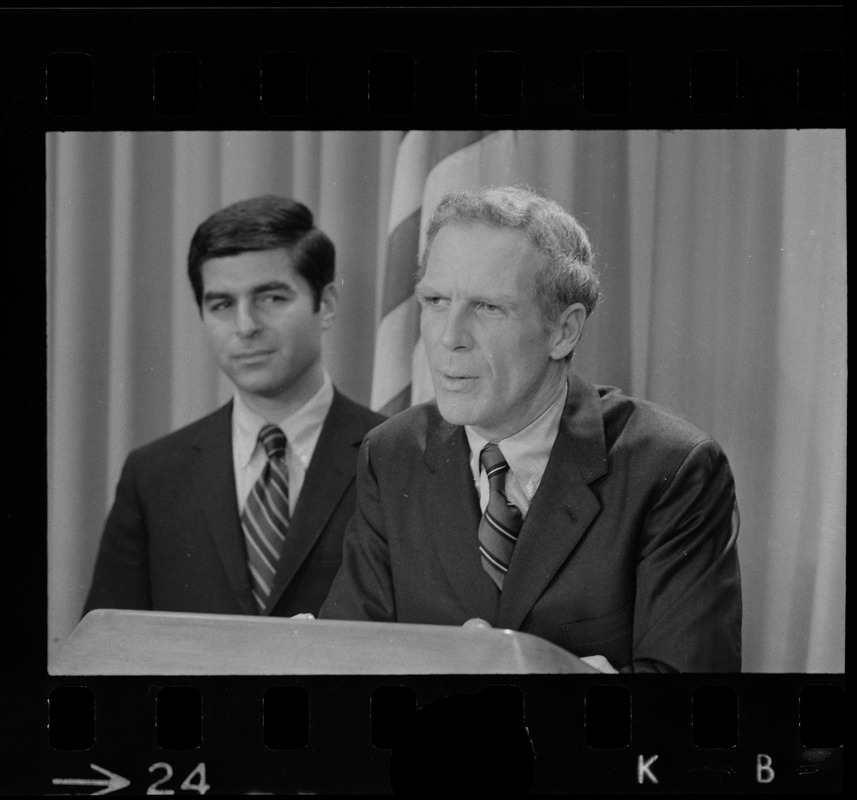 Pressing for a televised debate with Gov. Francis Sargent, Mayor Kevin ...