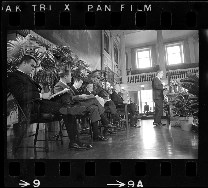 Boston City Councilors Joseph Timilty, John Saltonstall, Gerald O'Leary ...