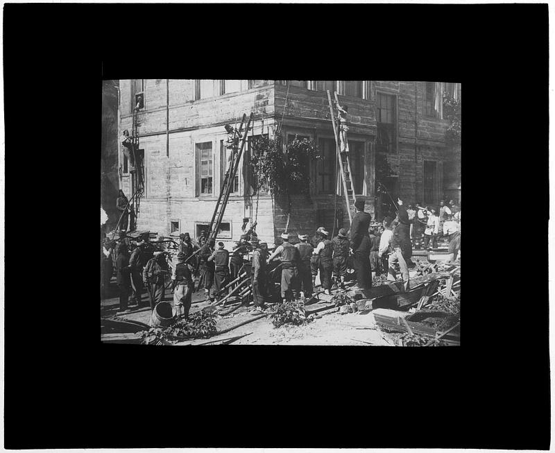 Turkey. Constantinople. Fire Department at fire - Digital Commonwealth