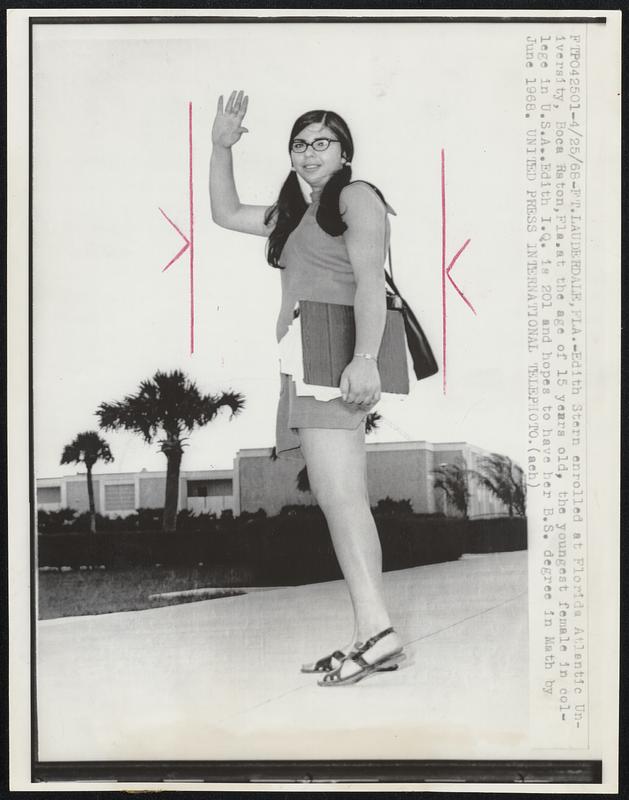 Ft. Lauderdale, Fla. -- Edith Stern enrolled at Florida Atlantic ...