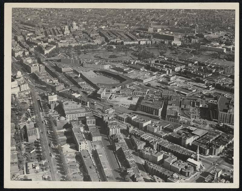 Boston, showing Fenway Park + Kenmore Sq (1945) - Digital Commonwealth