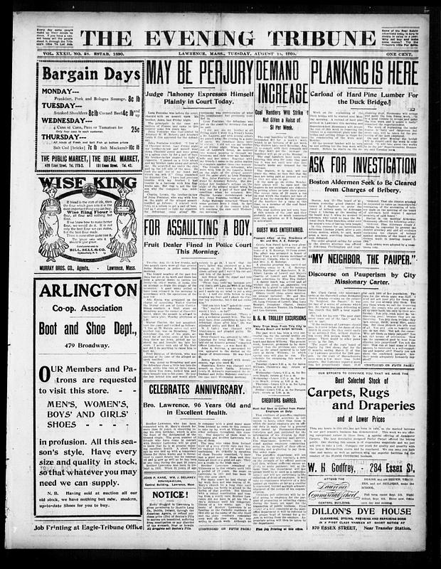 The Evening Tribune. August 15, 1905 - Digital Commonwealth