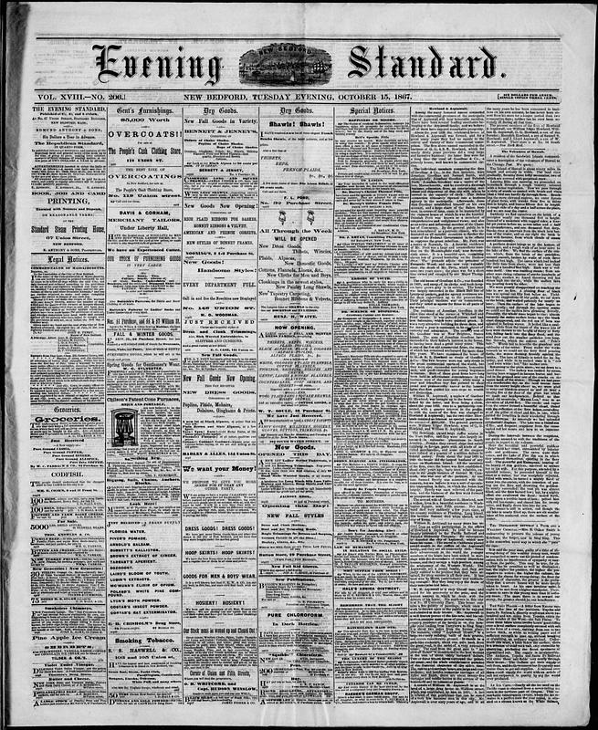 Evening Standard. October 15, 1867 - Digital Commonwealth