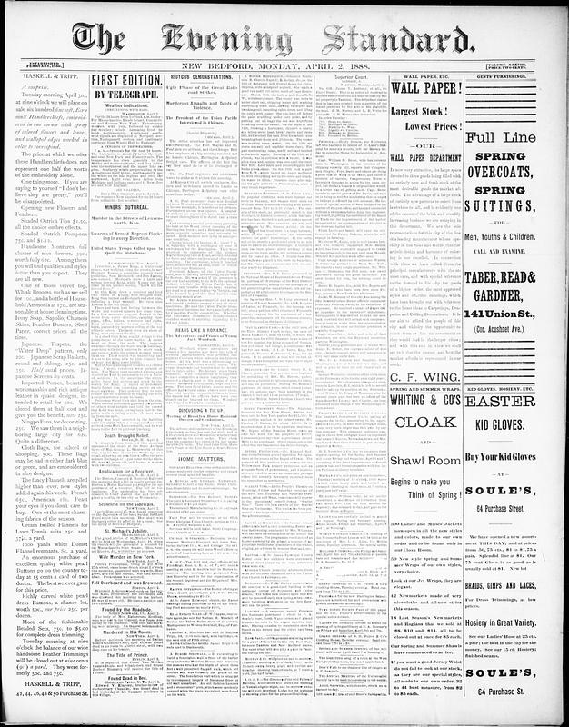 Evening Standard. April 02, 1888 - Digital Commonwealth