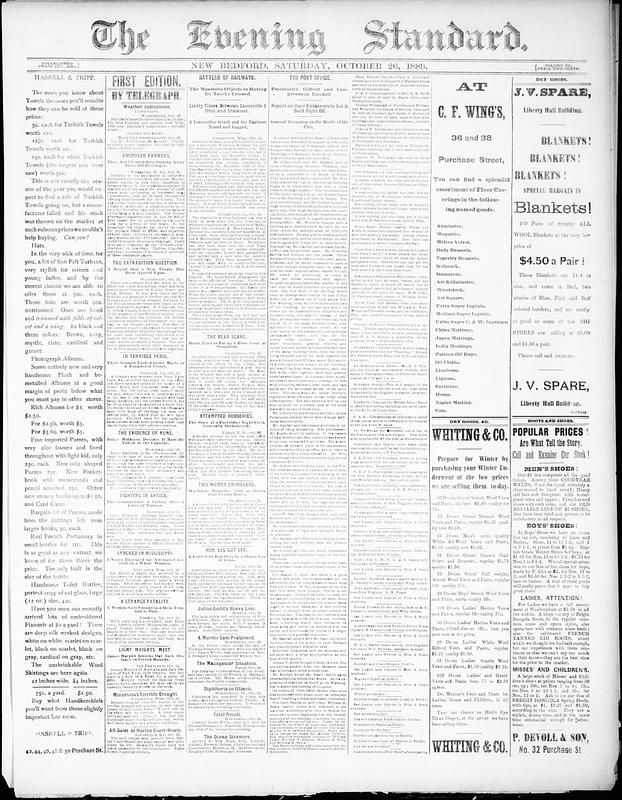 Evening Standard. October 26, 1889 - Digital Commonwealth