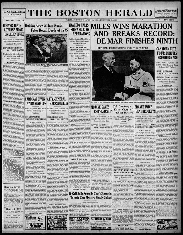 Boston Herald. April 20, 1929 - Digital Commonwealth