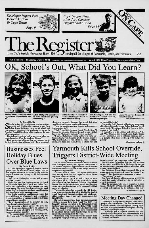 The Register. July 01, 1993 - Digital Commonwealth