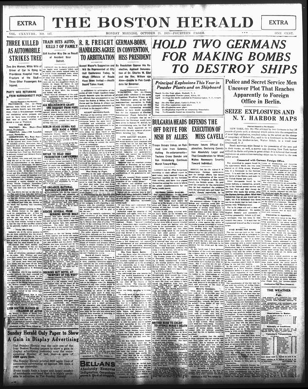 The Boston Herald. October 25, 1915 - Digital Commonwealth