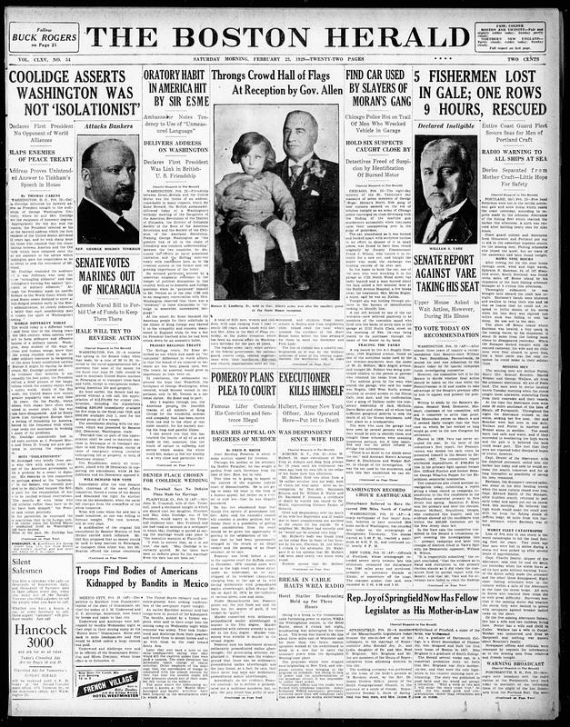 Boston Herald. February 23, 1929 - Digital Commonwealth