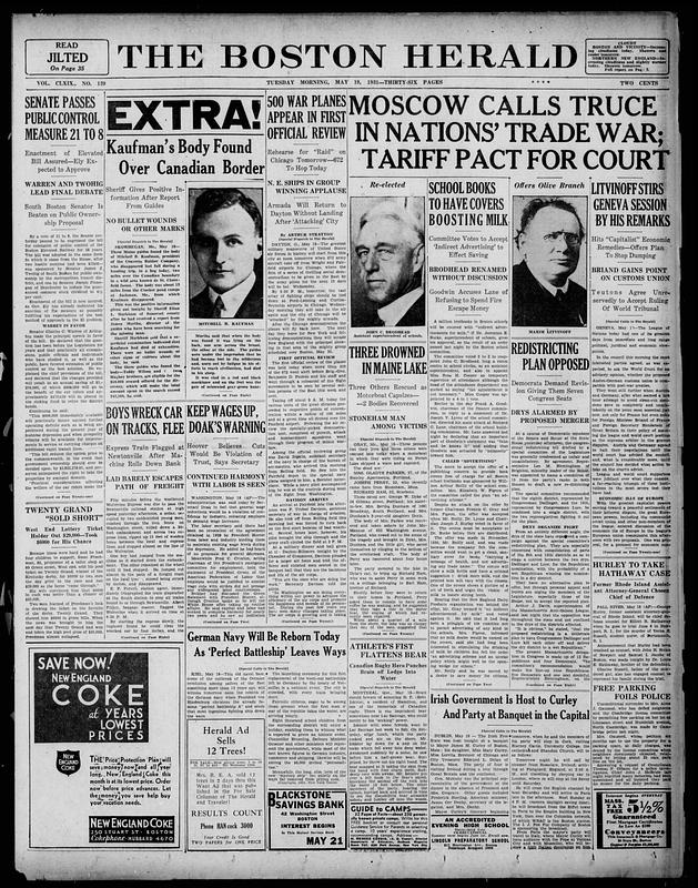 Boston Herald. May 19, 1931 - Digital Commonwealth