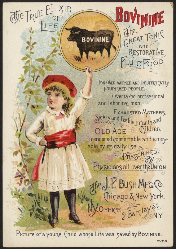 Bovinne, the true elixir of life, the great tonic and restorative fluid ...