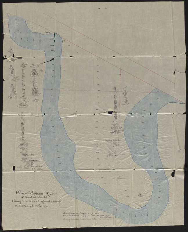 Plan of Spicket River at head of Short St. - Digital Commonwealth