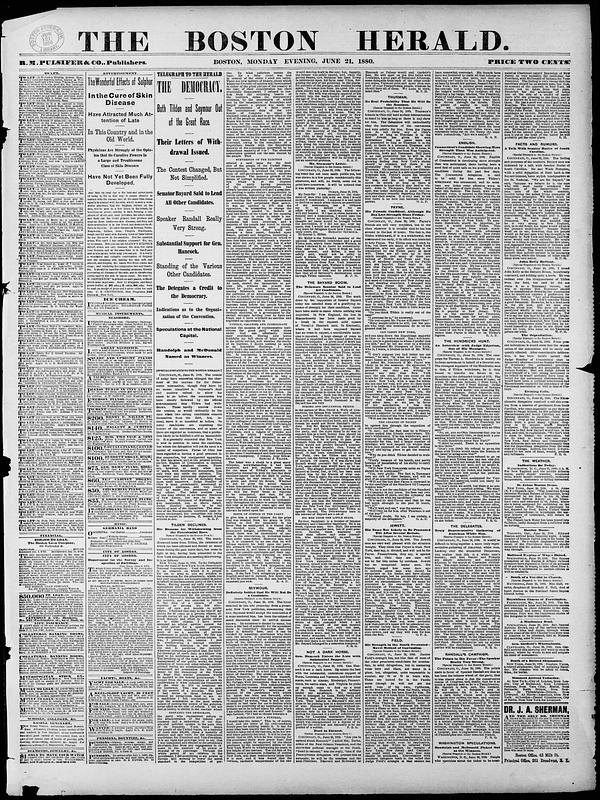 The Boston Herald. June 21, 1880 - Digital Commonwealth
