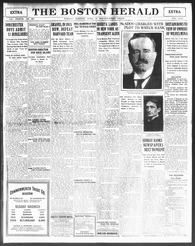 The Boston Herald. April 13, 1915 - Digital Commonwealth