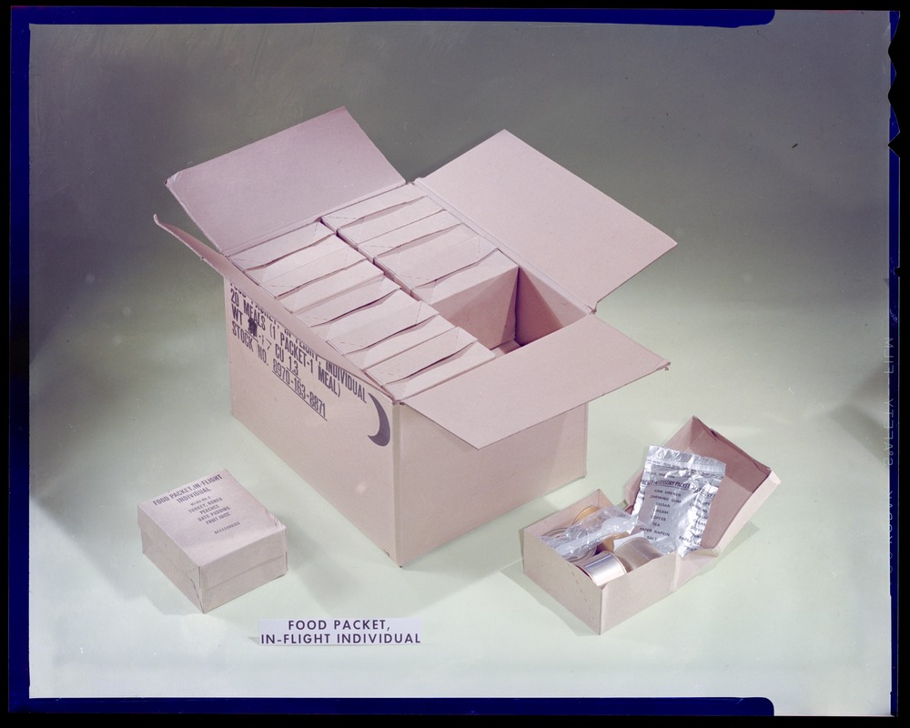 Food packet, in-flight individual - Digital Commonwealth