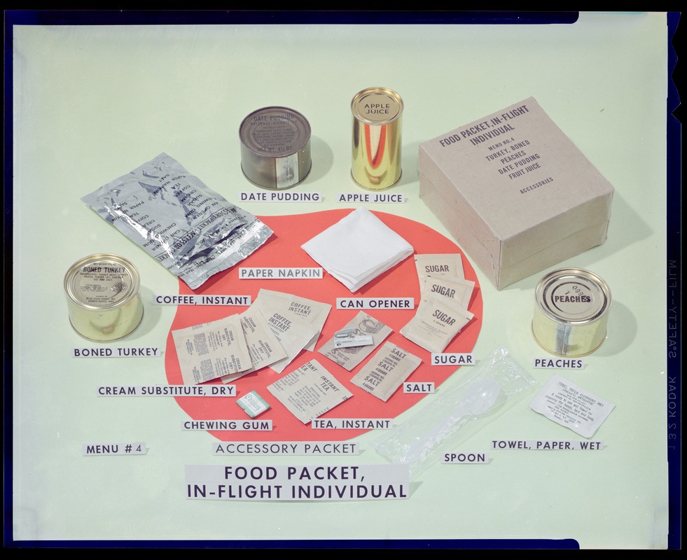 Food packet, in-flight individual, menu #4 - Digital Commonwealth