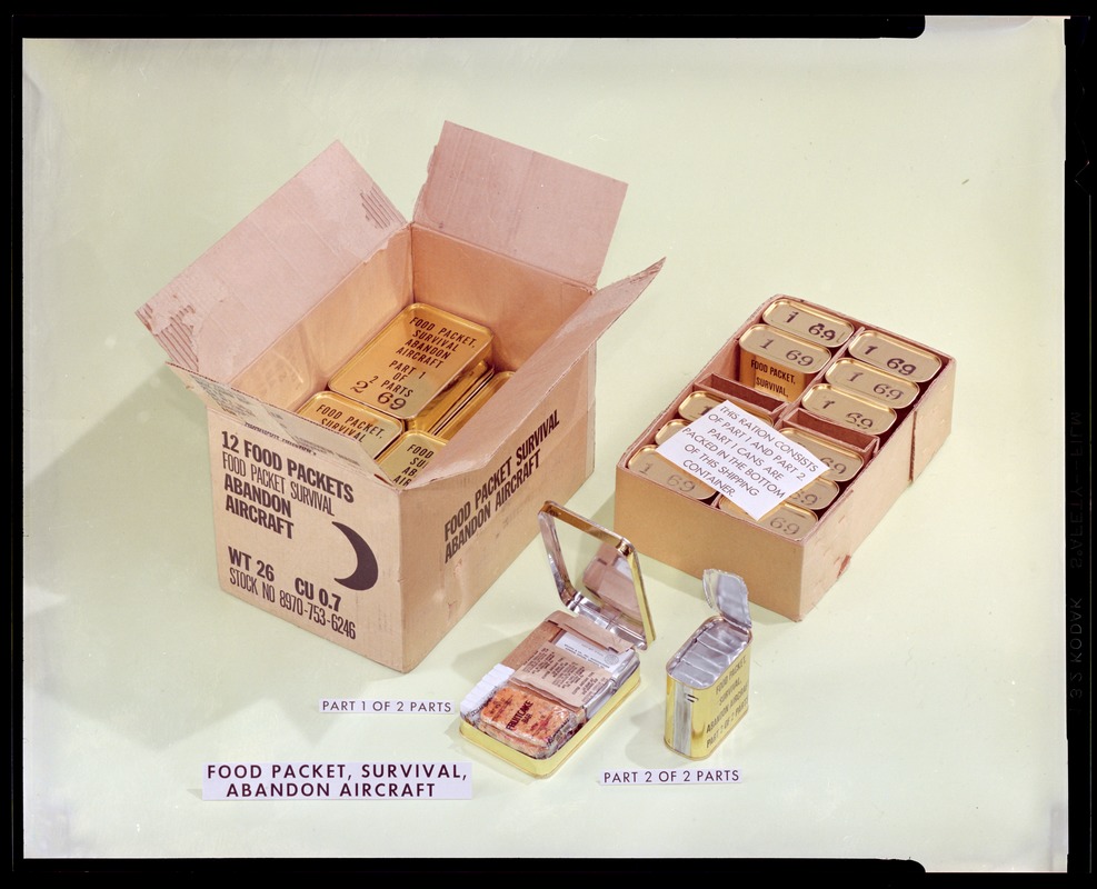 Food packet, survival, abandon aircraft - Digital Commonwealth