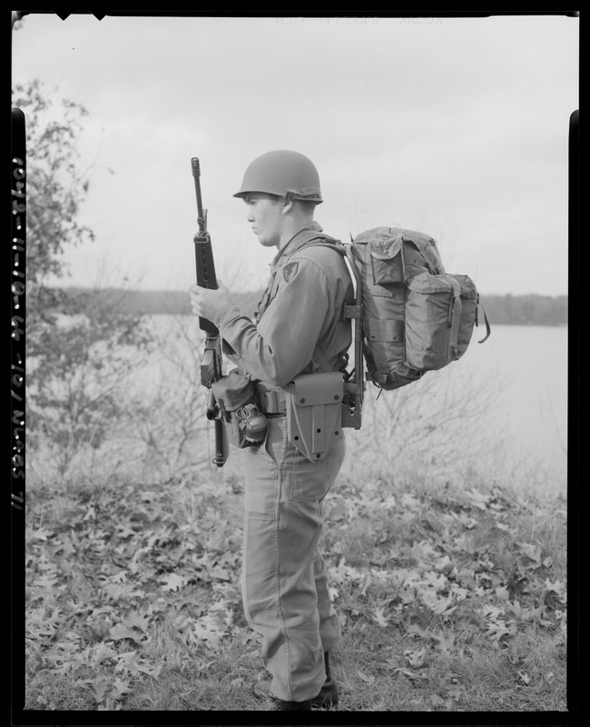 Load carrying equipment on G. I. - Digital Commonwealth