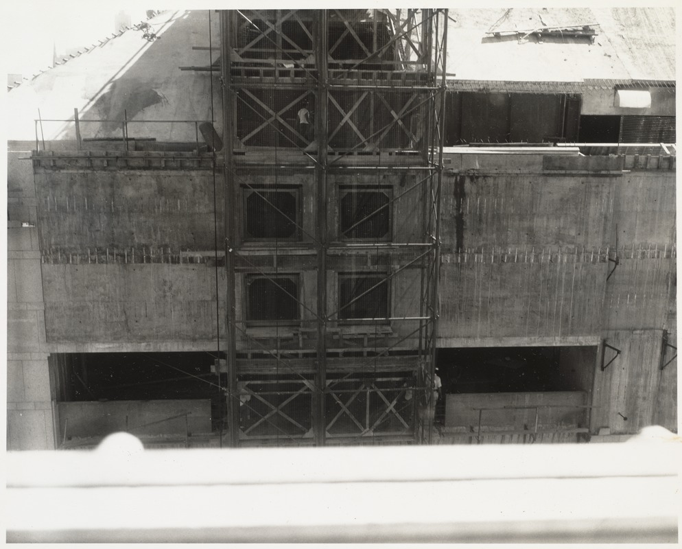 Boston Public Library Johnson building construction, August 1971 ...