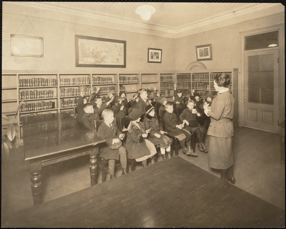 Boston Public Library: South Boston's class in the right use of books ...