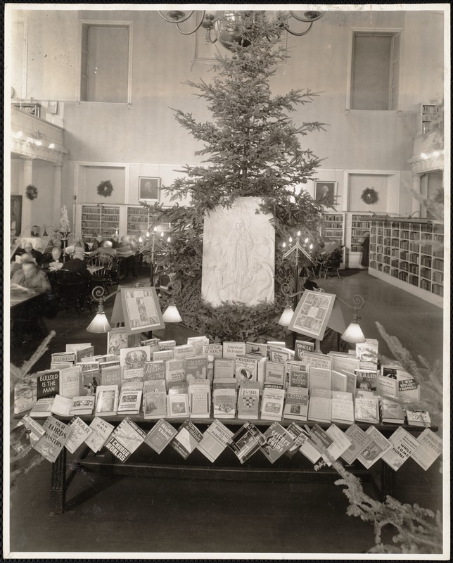 West End Branch - Boston Public Library - Christmas 1935. Placque [sic ...