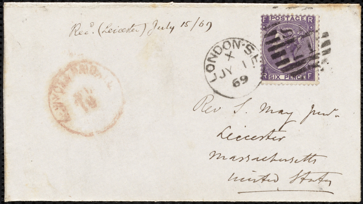 Letter from Frederick William Chesson, London, to Samuel May, 1st July ...