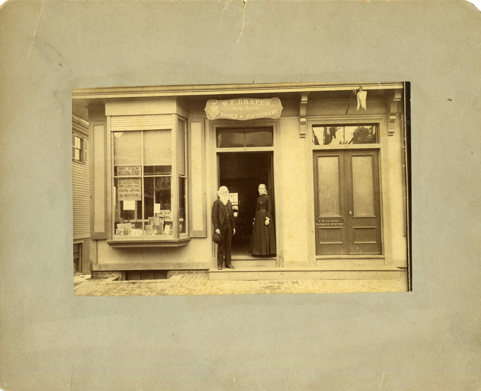 Warren Fales Draper and his clerk, Mary Ann Richards - Digital Commonwealth