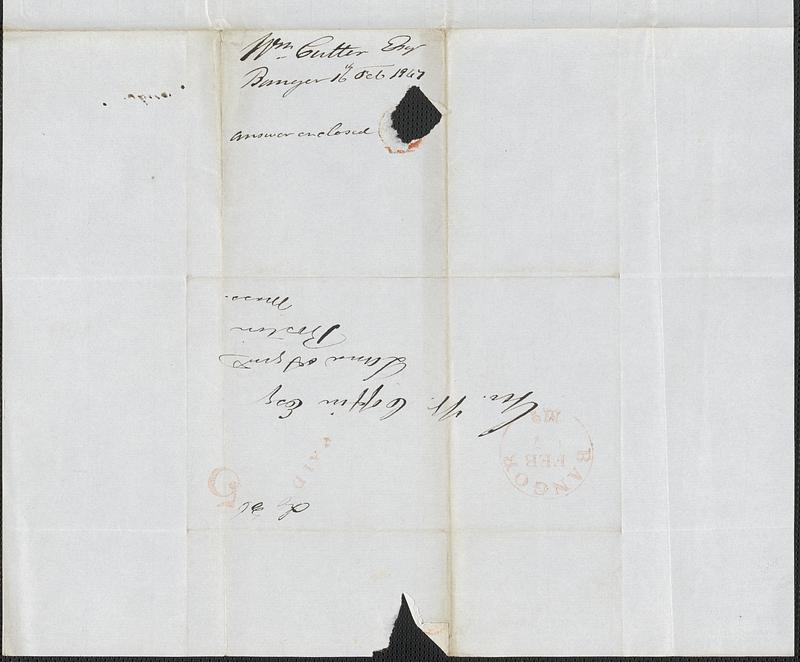 William Cutter to George Coffin, 16 February 1847 - Digital Commonwealth