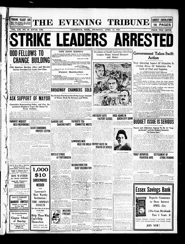 The Evening Tribune. April 15, 1920 - Digital Commonwealth