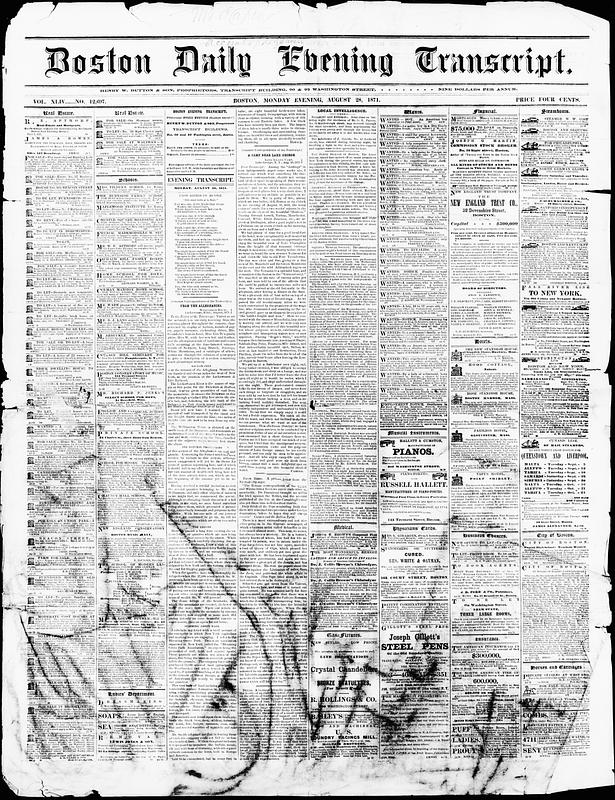 Boston Daily Evening Transcript - Digital Commonwealth