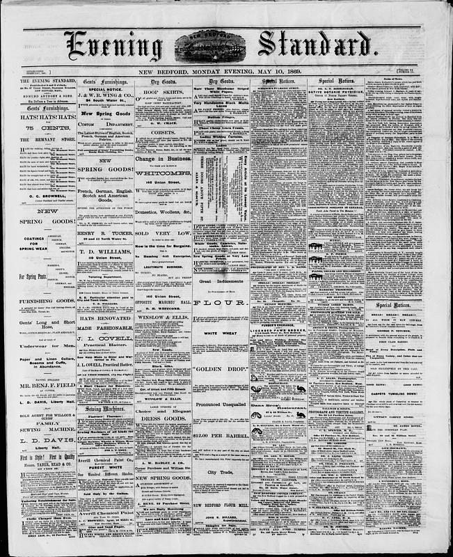 Evening Standard. May 10, 1869 - Digital Commonwealth