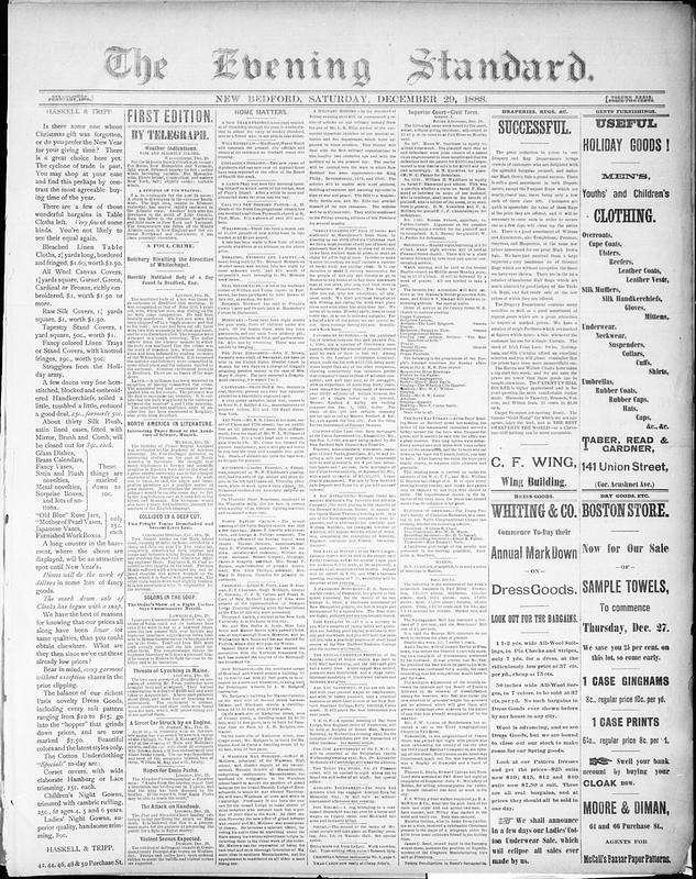 Evening Standard. December 29, 1888 - Digital Commonwealth