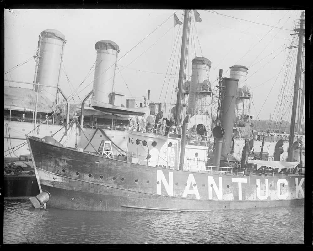 US lightship Nantucket at Navy Yard - Digital Commonwealth
