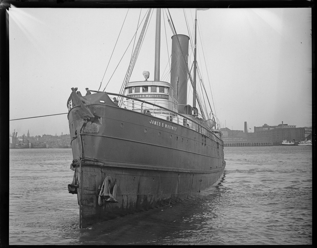 SS James S. Whitney after accident in fog - Digital Commonwealth