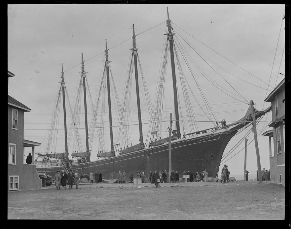 Schooner Nancy ashore at Nantasket - Digital Commonwealth